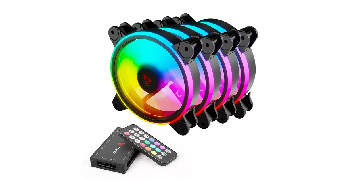 Savio Wentylator FAN-01 4-pack 120mm ARGB wraz kontrolerem oraz pilotem ...