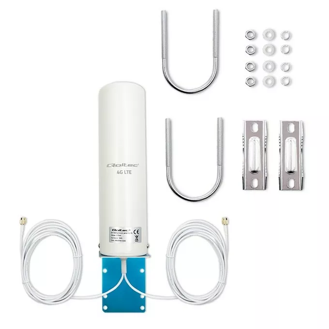 Qoltec Antena 4G LTE DUAL | 5dBi | dookólna | zewnętrzna | Kakto.pl