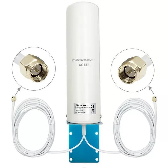 Qoltec Antena 4G LTE DUAL | 5dBi | dookólna | zewnętrzna | Kakto.pl